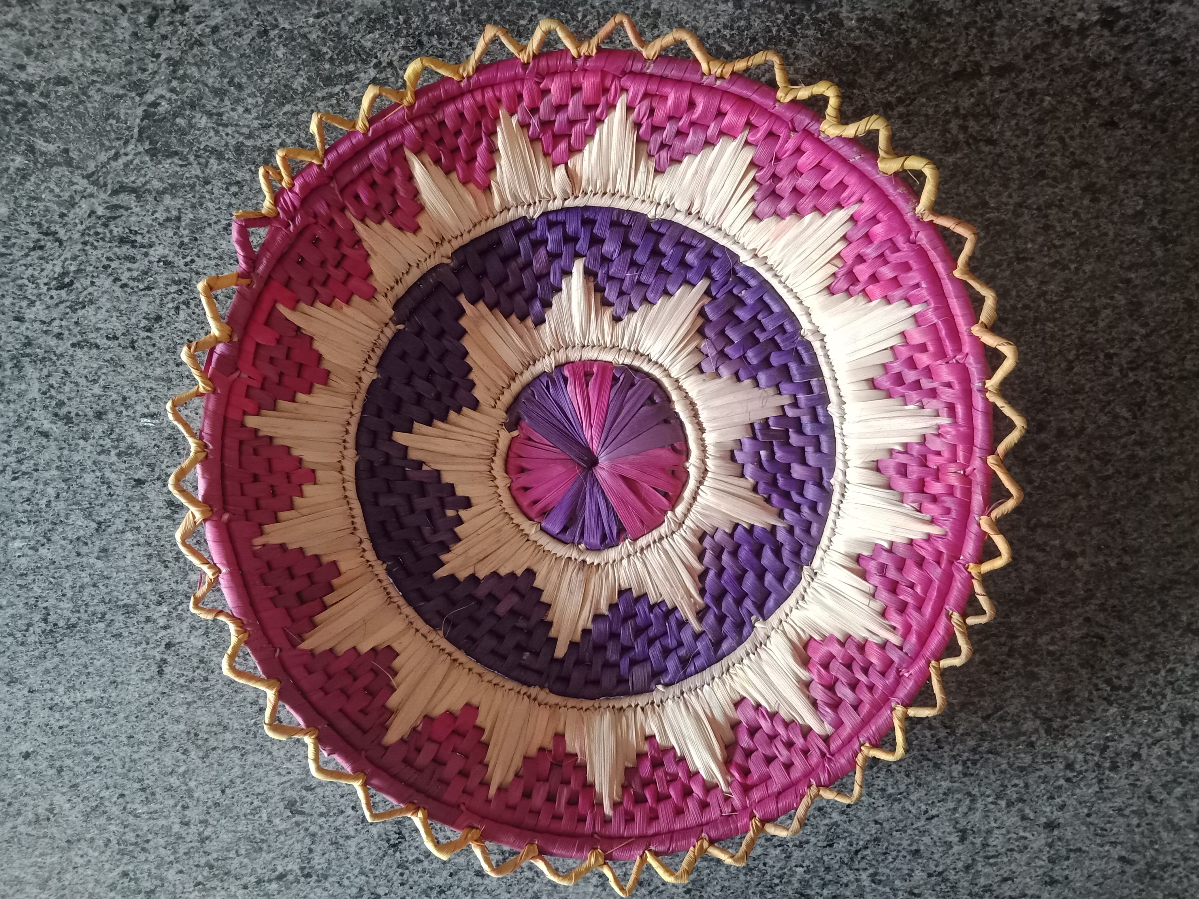 pack of two chabi/changair for roti-hand woven chabi-bread basket ...