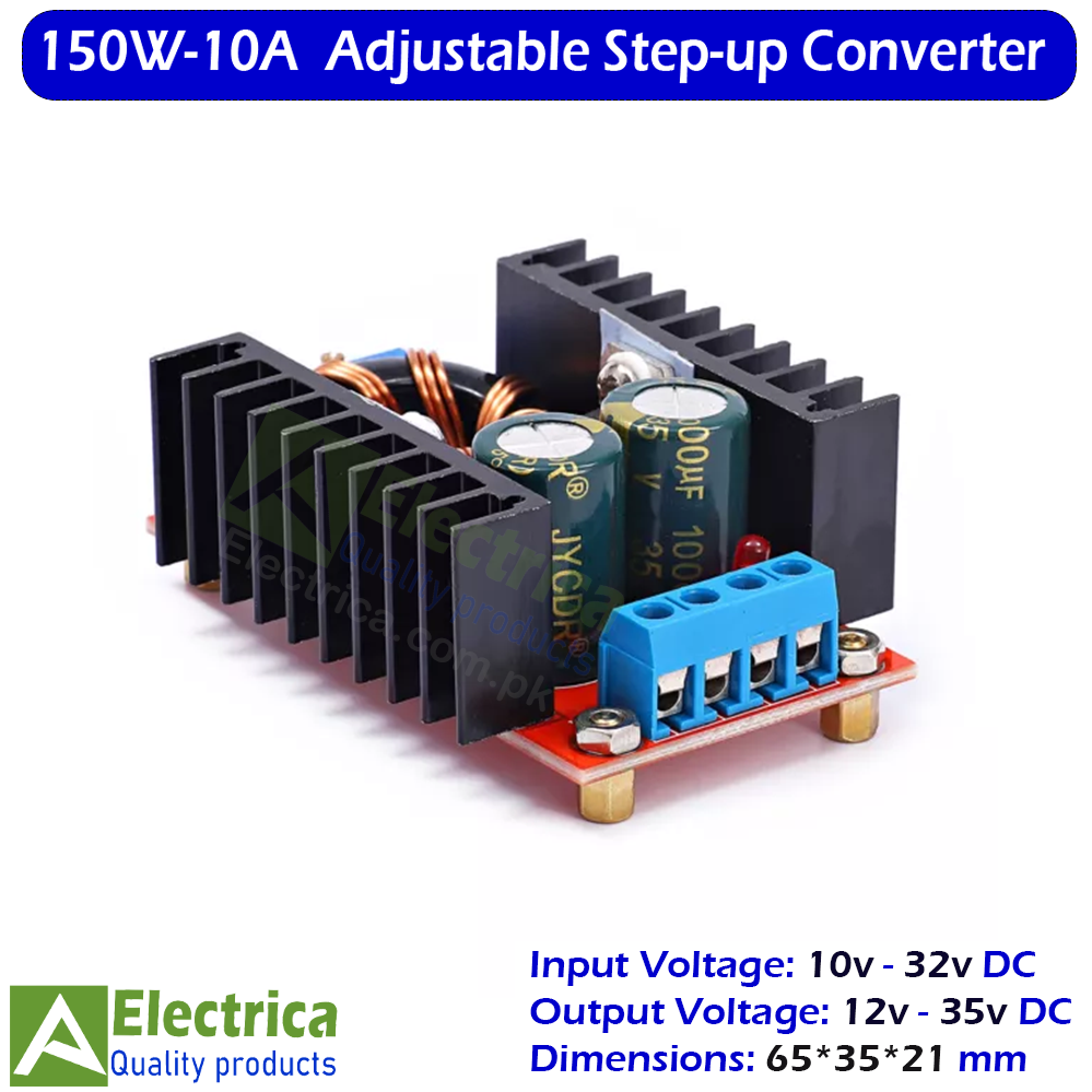 150 Watt Dc To Dc Step Up Boost Converter Module by electrica | Daraz.pk
