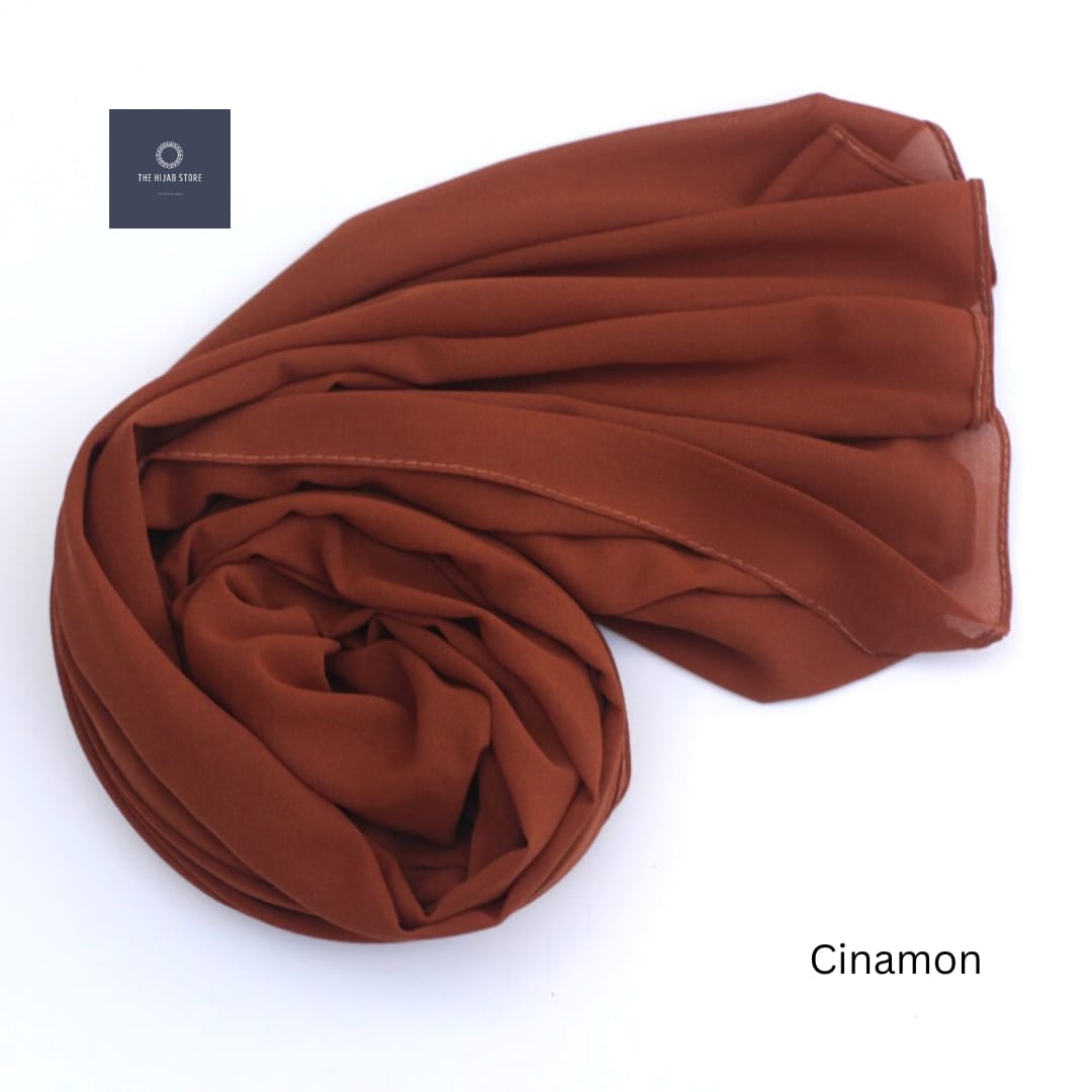 Chiffon Georgette Hijab Scarf stoller for girls women 55+ Shades ...