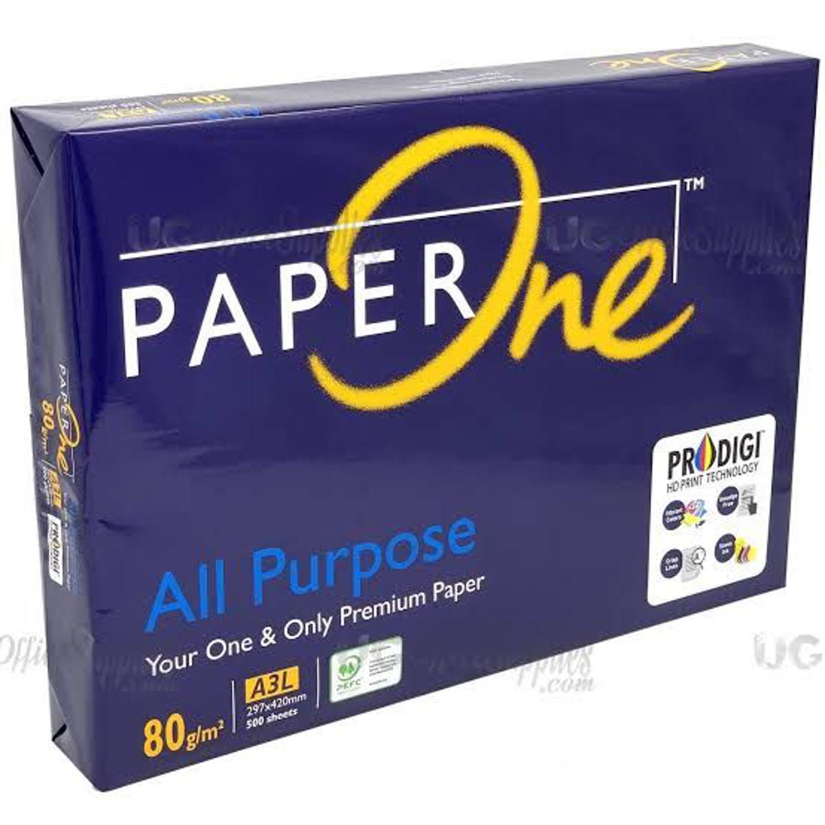 PaperOne copier paper, A3 size, 80 gsm, 500sheets. Imported all purpose ...