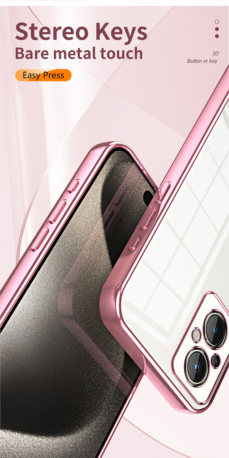 For OnePlus Nord N20 5G Phone Case, Transparent Plating Soft Silicone ...