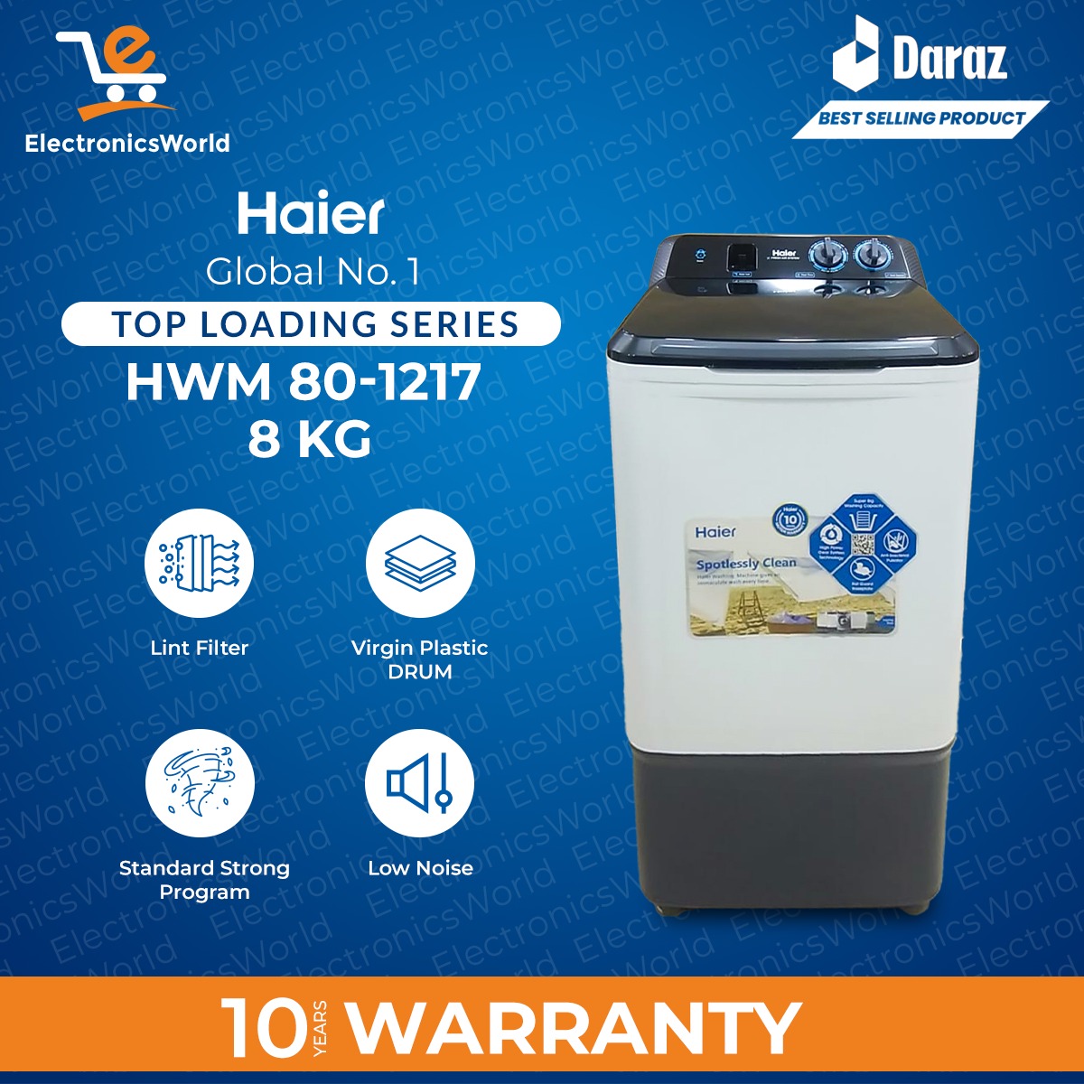 Haier Washing Machine | HWM-80-1217 | Latest model - 08 KG Washing ...