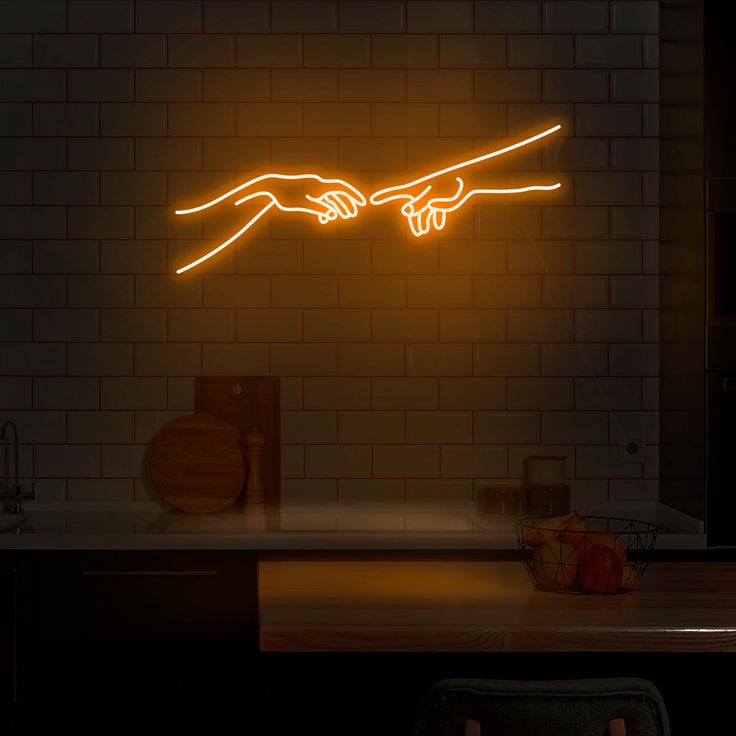 "Adam's Hand: Illuminate Your Space with Style! Durable 3mm Acrylic ...