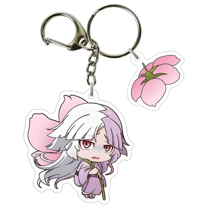 Anime Bungou Stray Dogs Figures Plastic Keychain Flower Key Chain For ...