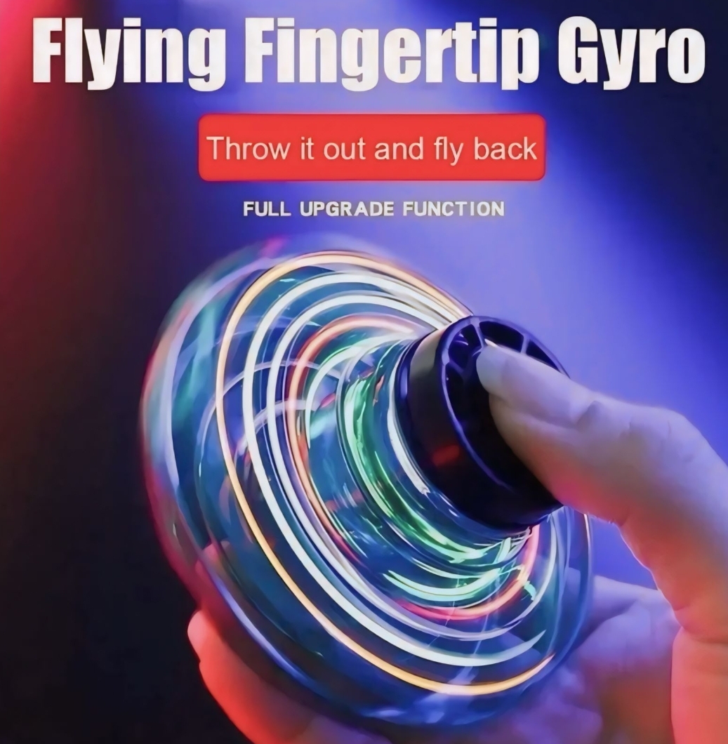 Mini UFO Flying Spinner Luminous UFO Drone Hand Operated Fly Fidget ...