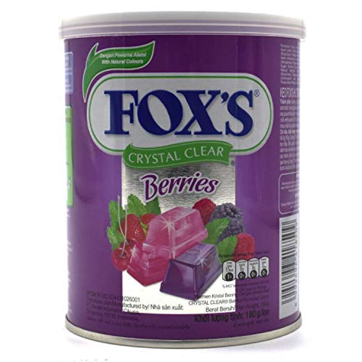 Fox's Crystal Clear Berries Candy Tin 180gm (Imported) | Daraz.pk