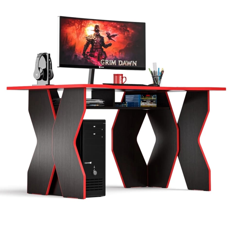 Gaming table Modern Desktop Computer Desk Gaming PC Laptop Desk Work ...