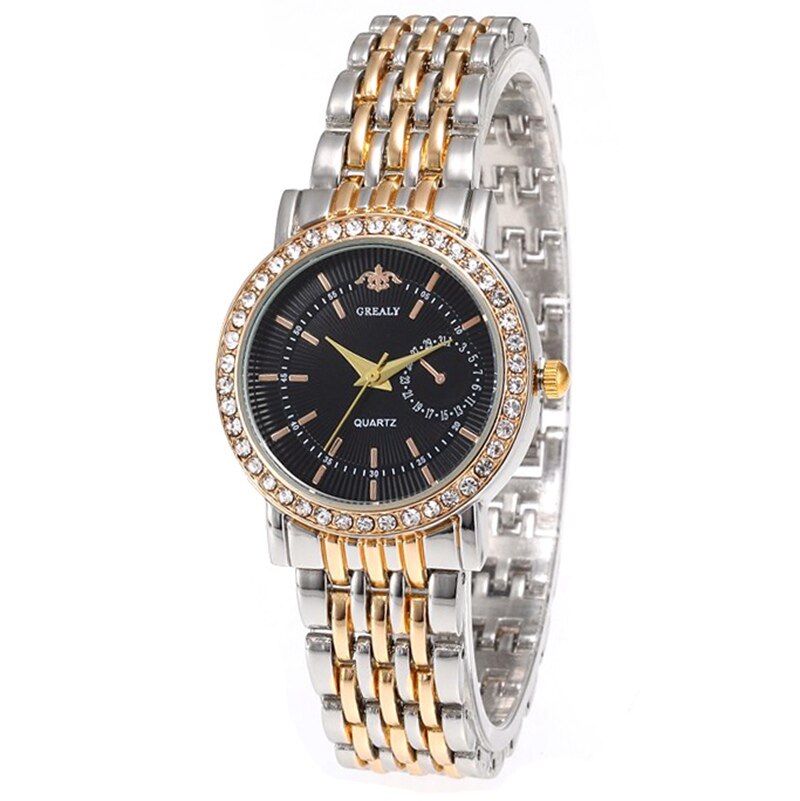 New Fashion Women Watches Stainless Steel Strip Quartz Watch Clock ...