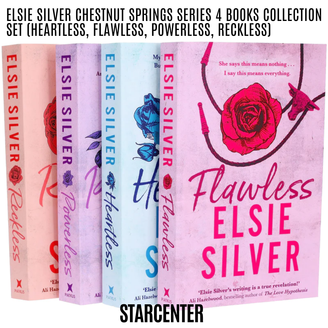 Elsie Silver Chestnut Springs Series 4 Books Collection Set (Heartless, Flawless, Powerless ...