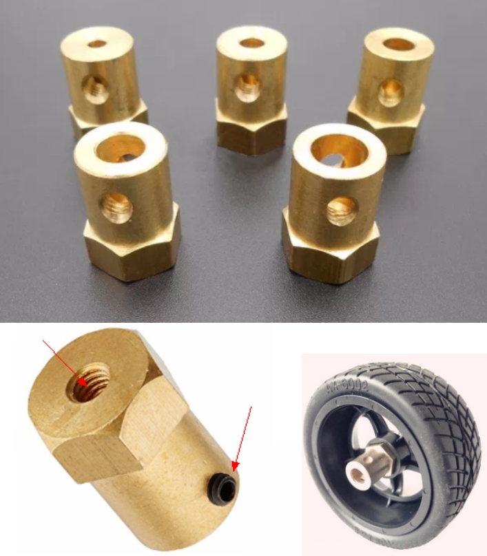 5mm Shaft Hexagon Motor Coupler Coupling DIY Brass | Daraz.pk
