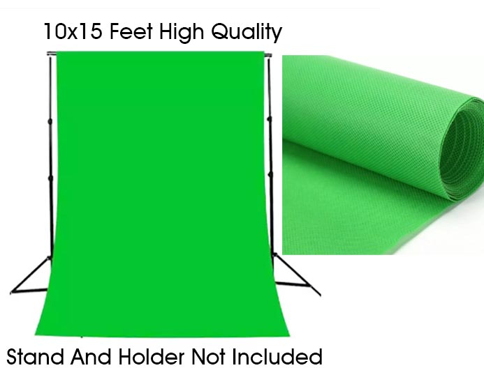 10x15 Feet Large Pure Green Screen Chroma Key Studio Backdrop Video ...