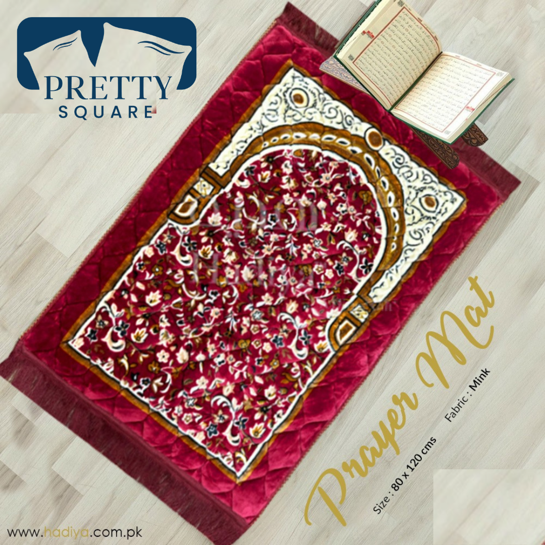 Janamaz Prayer Mats Premium Orthopedic Foam Quilted Velvet Prayer Rug ...