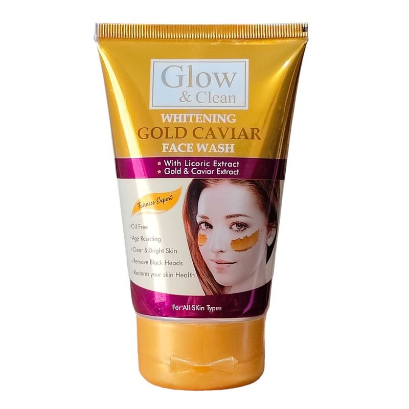 Glow and Clean Whitening Gold Caviar Face Wash 120ml | Daraz.pk