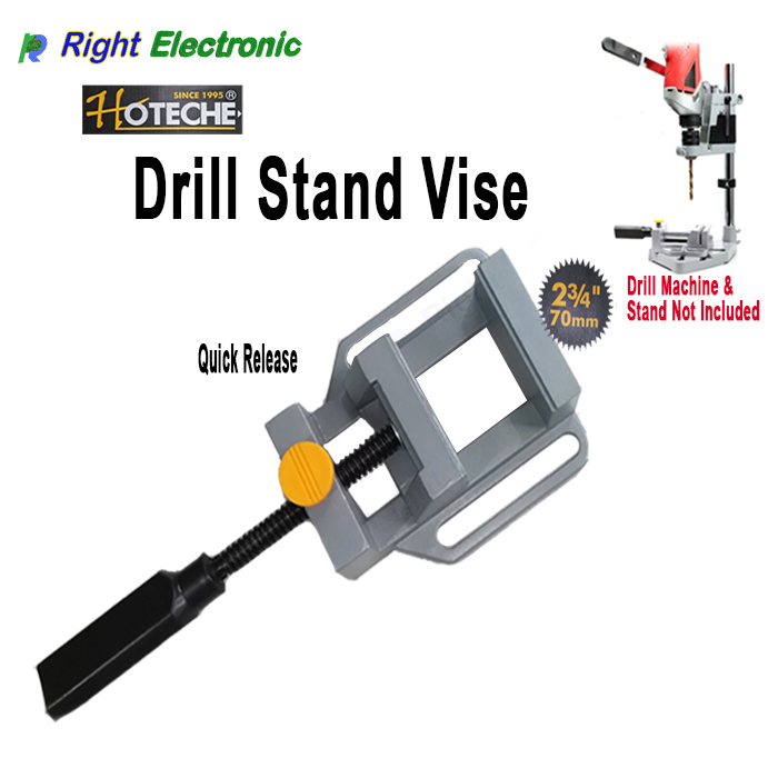 Drill Press Drill stand vise 70mm jaws quickly release Aluminum vice ...