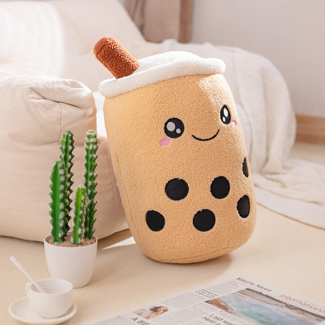 Bubble Tea Pillow Plush Toy Stuff Animal Cute Food Plush Cup Milk Tea ...