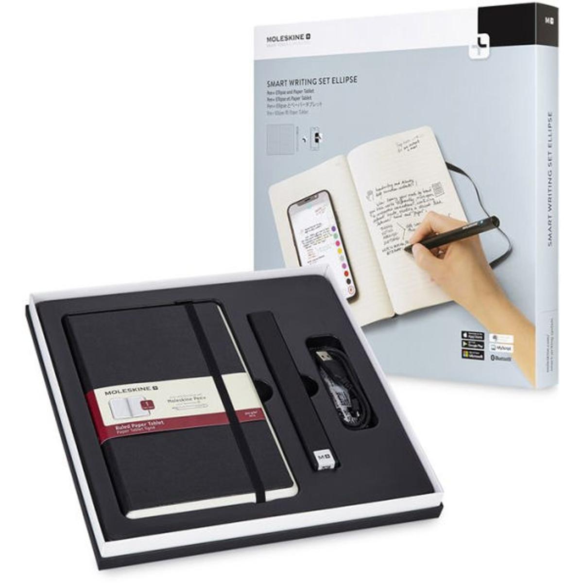 Moleskine, Smart Writing Set Ellipse, Notebook and Pen + Ellipse ...