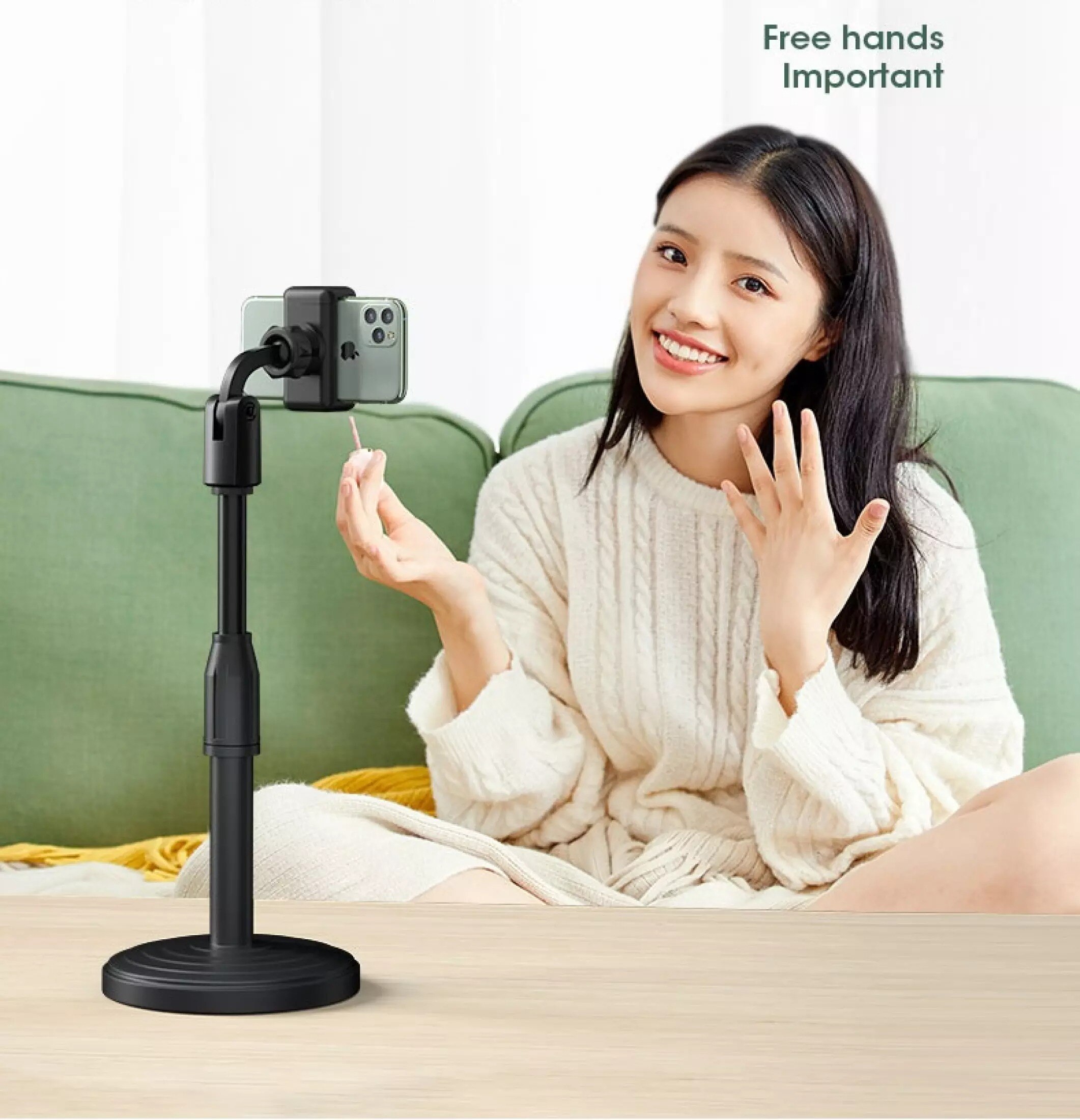Mobile Phone Stand For Phone Retractable Holder Desk Table Clip Bracket ...