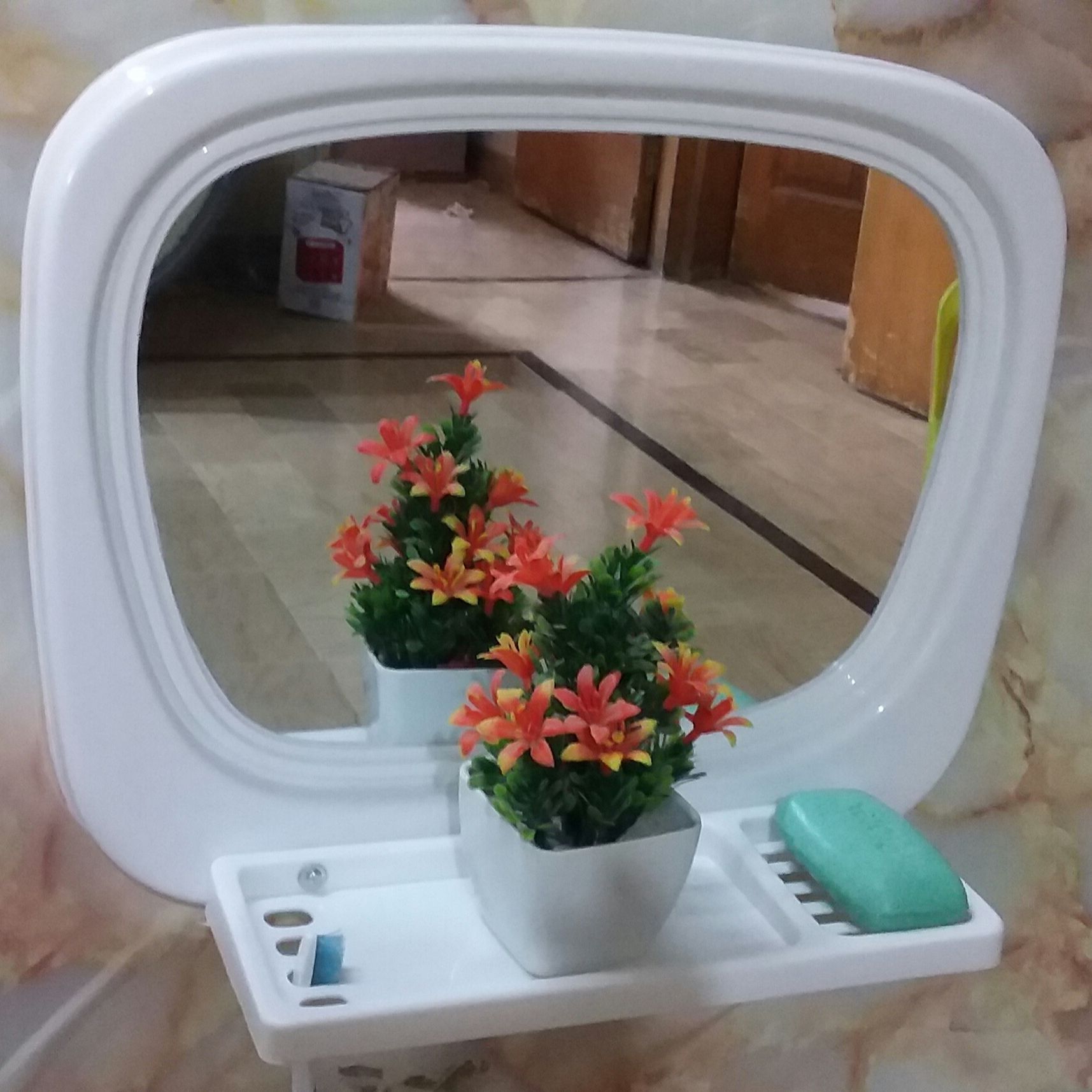 Bathroom Mirror with Shelf, Looking Mirror for Bathroom | Daraz.pk