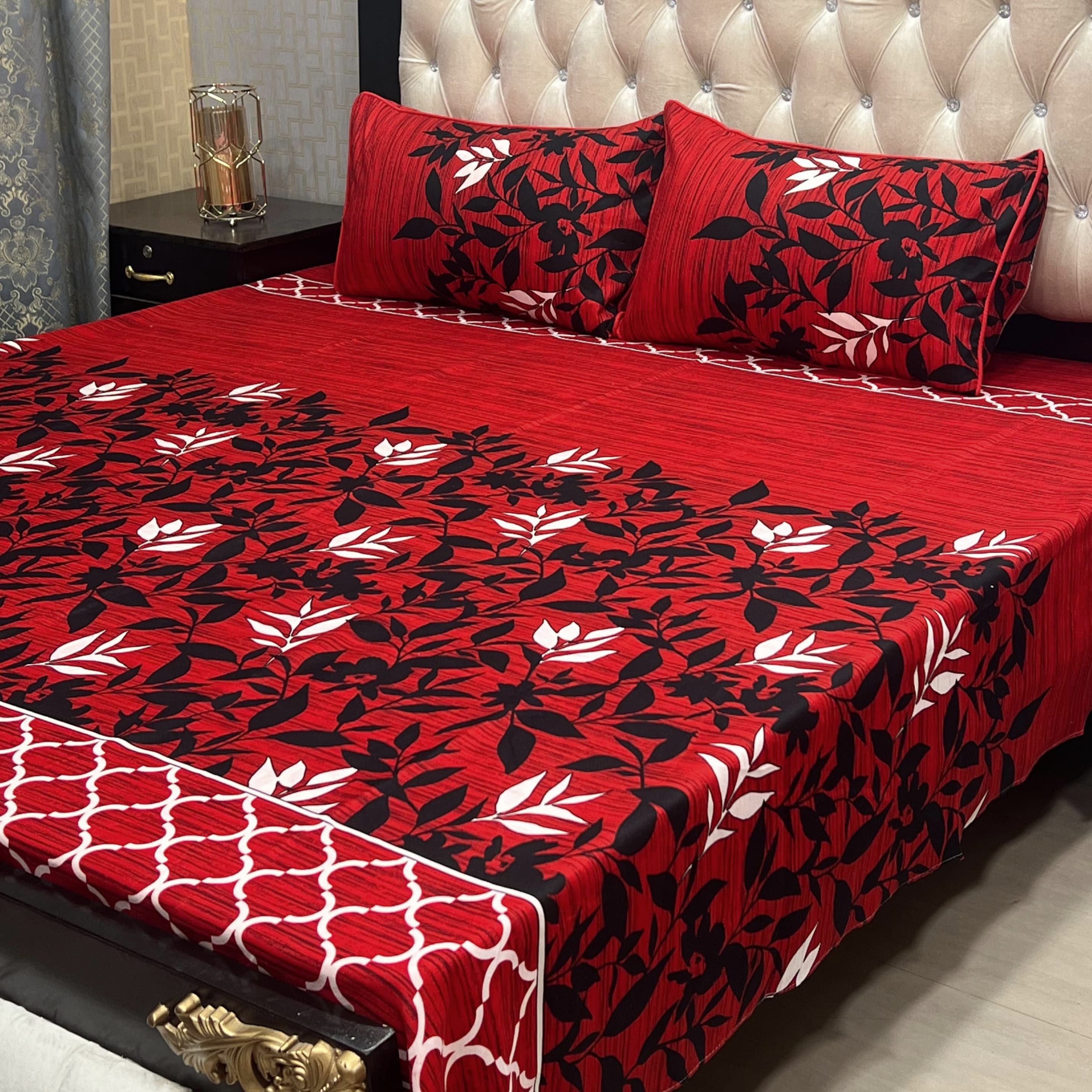BeQuest Soft Cotton Bed Sheet with Exclusive Designs | Daraz.pk