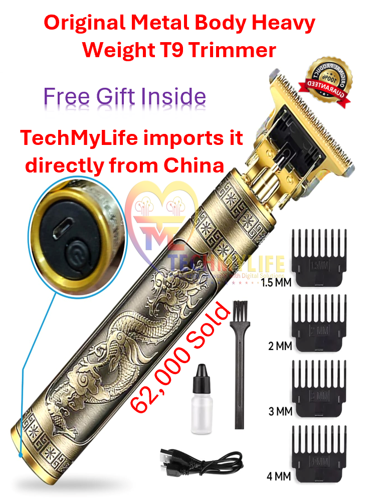 Original T9 Vintage Trimmer For Men For Women Metal Body Heavy Weight ...