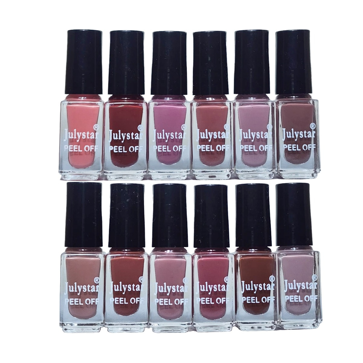 Pack Of 12 Peel off Nail Polish (Available In 2 Variants) | Daraz.pk