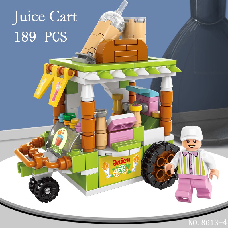 164PCS Mini Lego City Street View Building Blocks McDonald's House ...