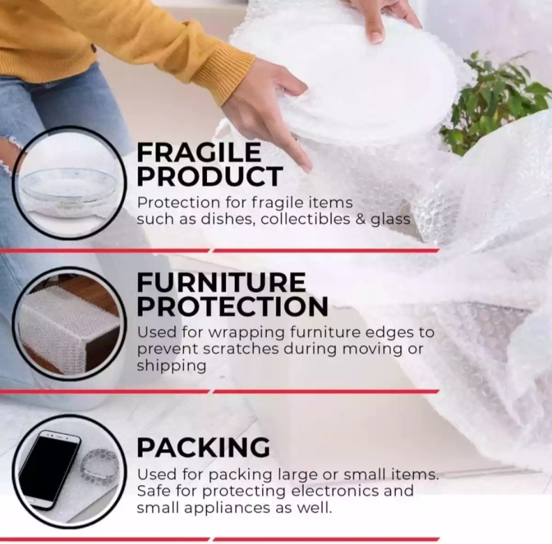 24pcs Poly Bubble wrap Bags Clear Shakeproof Recyclable Small Packing ...