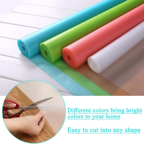 Refrigerator Mats Shelf Liners, Plastic Self-Adhesive Refrigerator ...