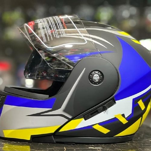 SUPER AIR original branded flip up helmet 3 in 1 with dual visor in ...