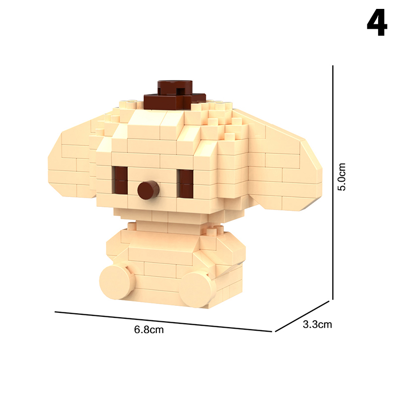Sanrio Hello Kitty Splicing Building Block Cinnamoroll Mini Blocks ...