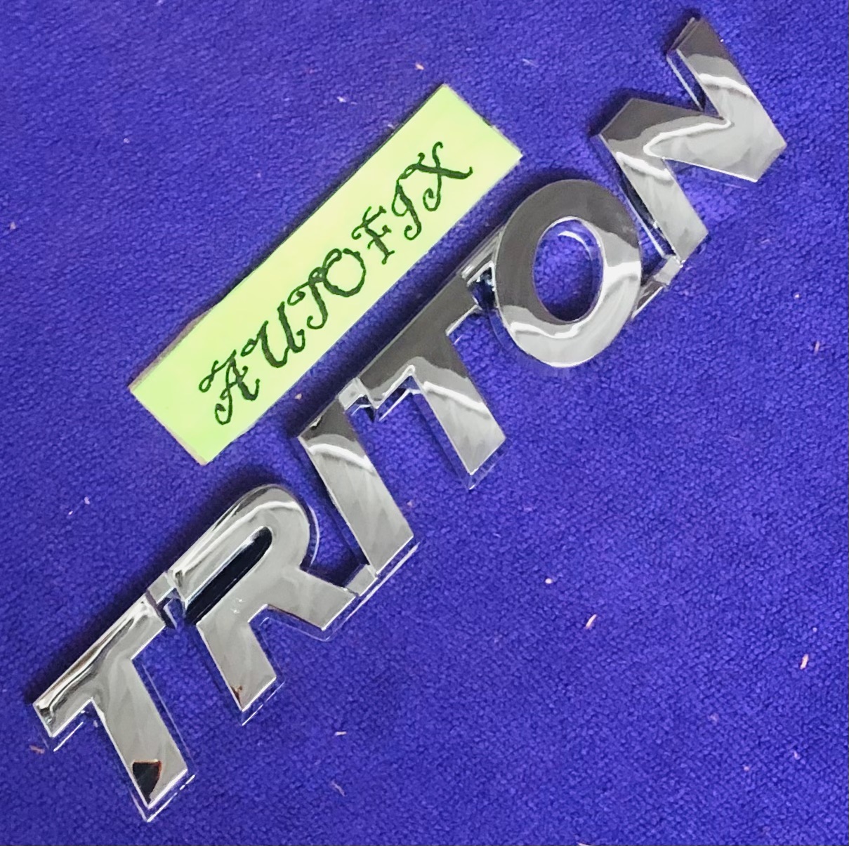 Mitsubishi Triton rear plastic Emblem Silver Color 01 PC | Daraz.pk