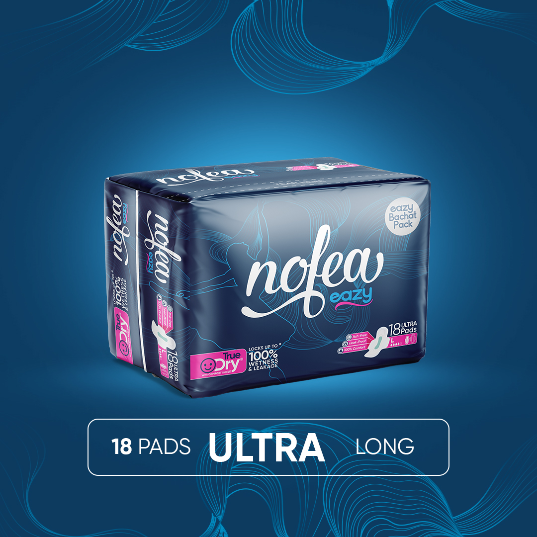 NoFea Eazy Napkin/Sanitary Pad Ultra Long 18 Pack | Daraz.pk
