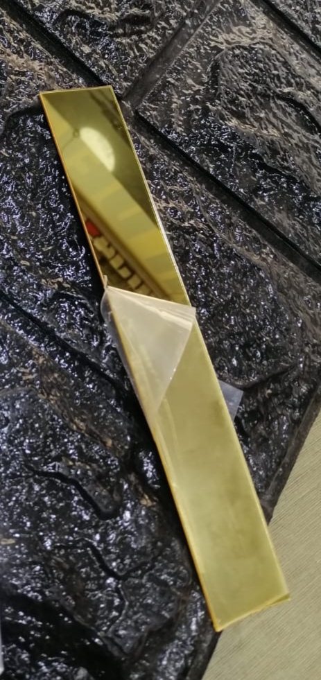 golden mirror strip / pvc golden strip / golden strip for wall / wall ...