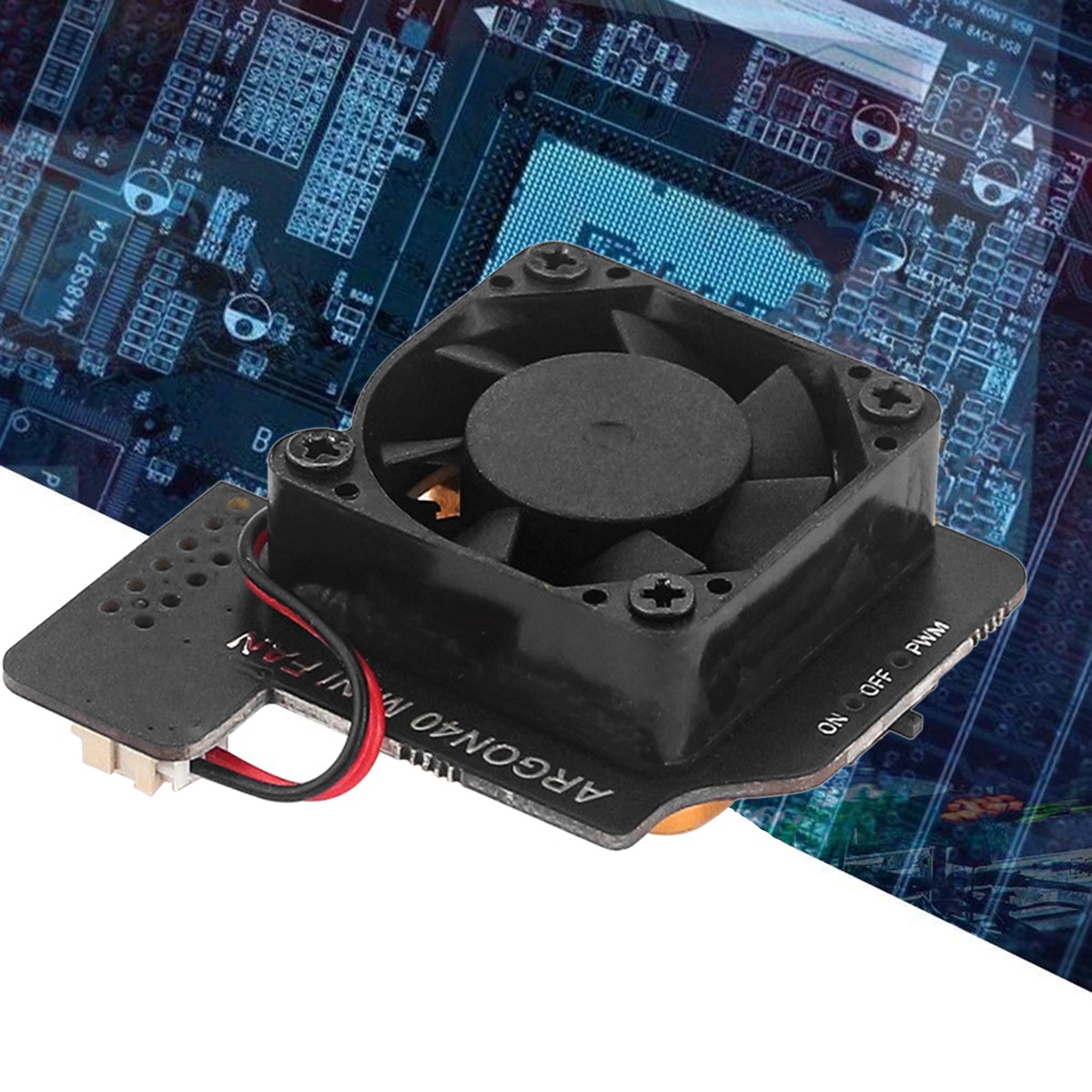 For Raspberry Pie 4B/3B/3B+/3A+ PWN Adjustable Speed Cooling Fan 12 ...