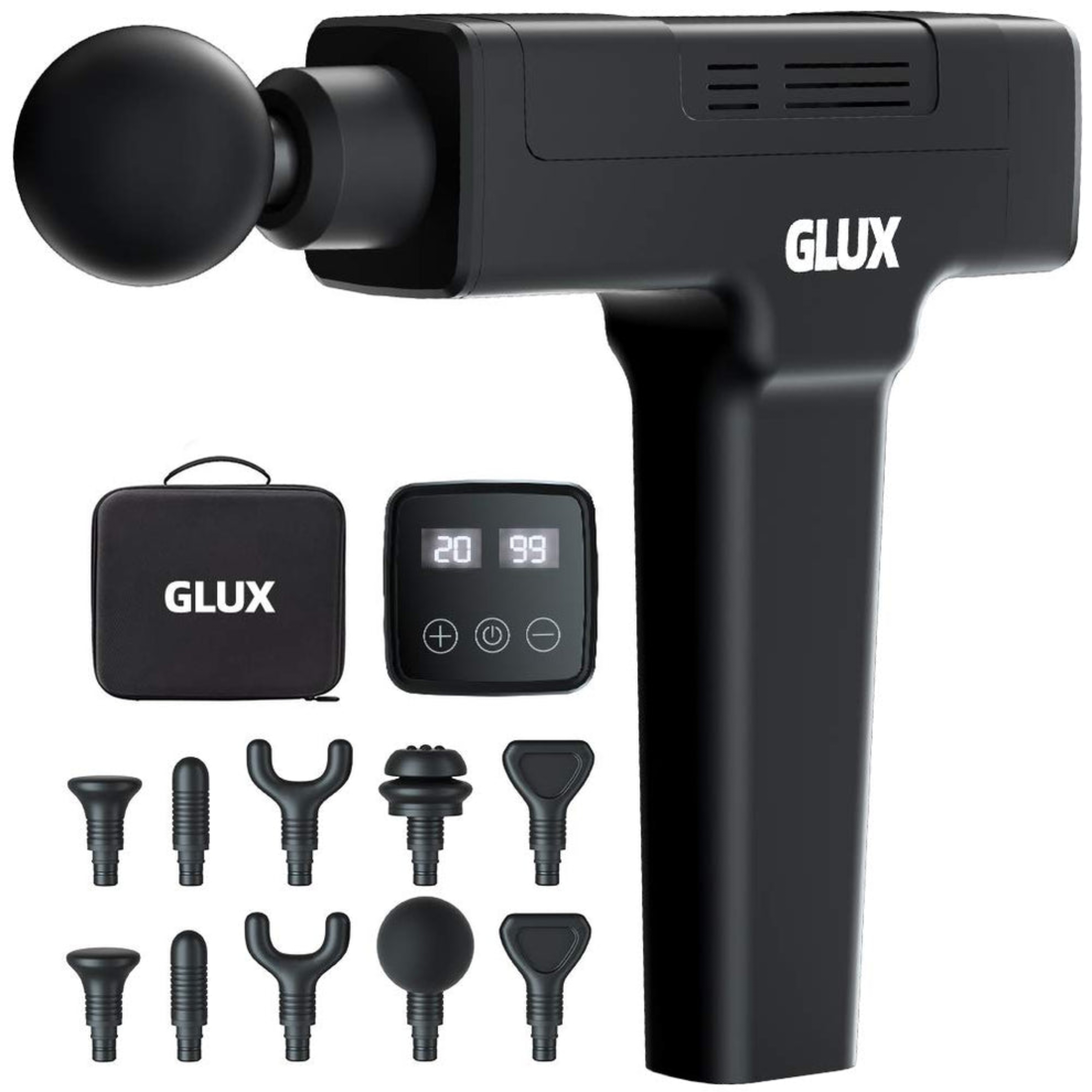 GLUX Handheld Massage Gun for Muscles, Back, Foot, Neck, Shoulder, Leg ...