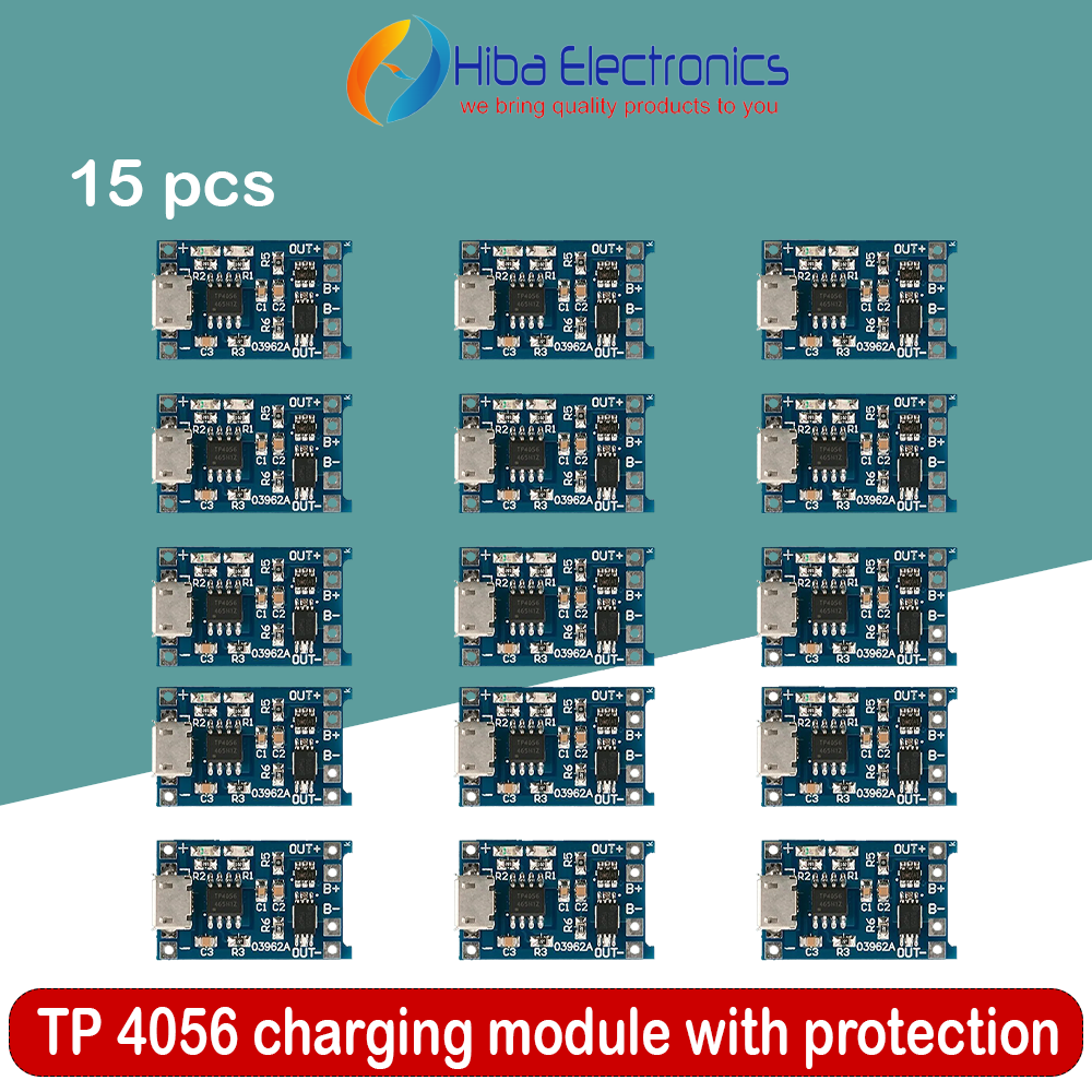 TP4056 charging module with protection 18650 Lithium Battery Charger ...