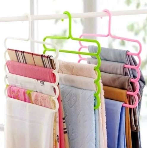 Multi Layer Magic hangers five Layer hanger for pents,kids ...
