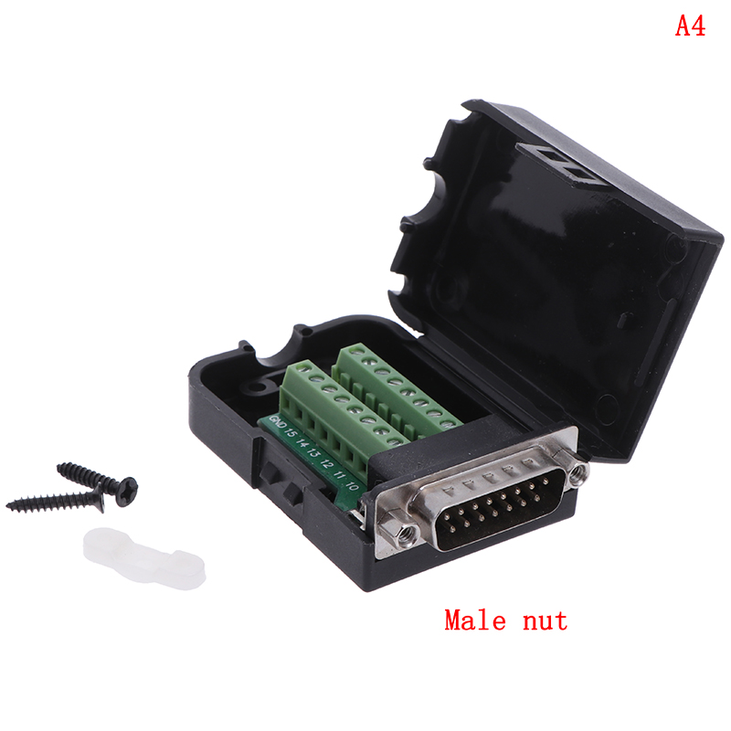 DB15 D-SUB 2 Row 15 Pin Plug Breakout Terminals Board Connector | Daraz.pk