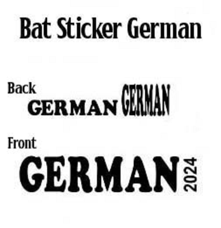 German Bat Sticker in Yellow Complete Set | Daraz.pk