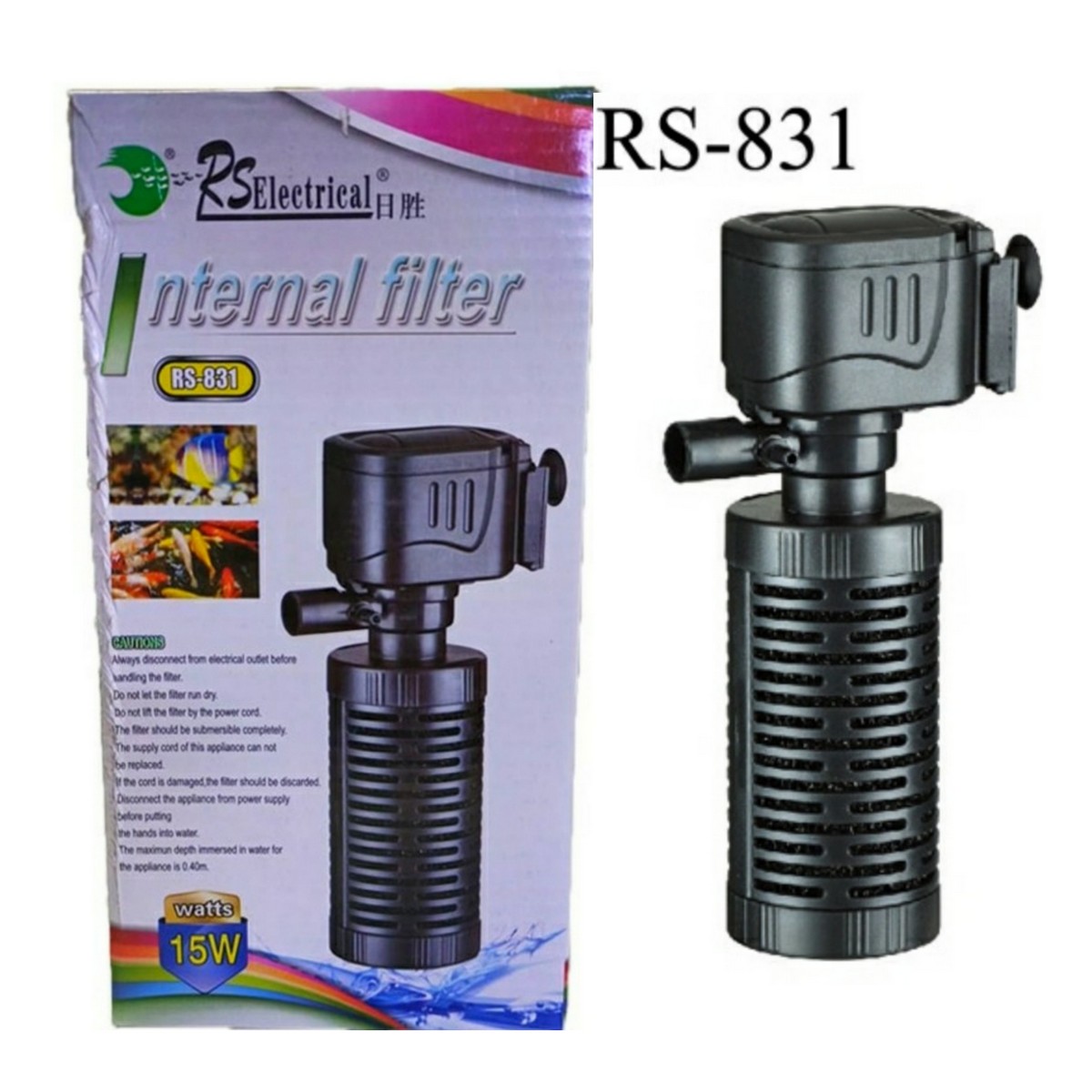 RS Electrical RS-831 Aquarium Internal Filter, 900 L/H (Biological ...