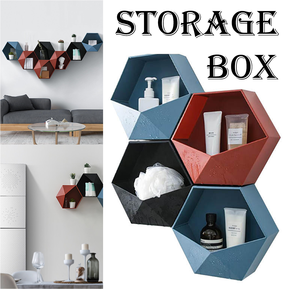 Favorite Floating Wall Shelf Storage Box Perforated Storage Cabinet ...