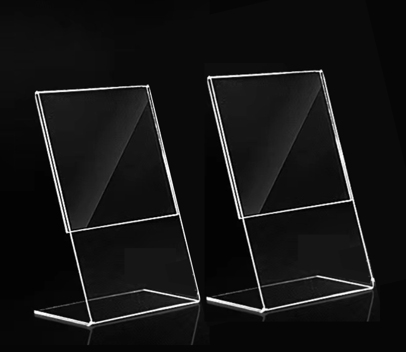 Clear Design Acrylic Table Display Stand 4x6 inch A-6 Sign Stand ...