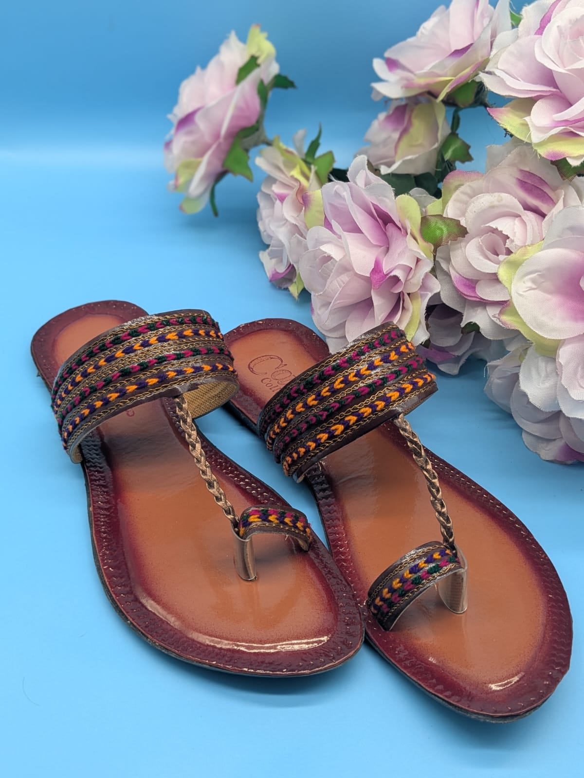 Shaheen Kolapuri Chappal for Women & Girls | Original Handcrafted Brown ...