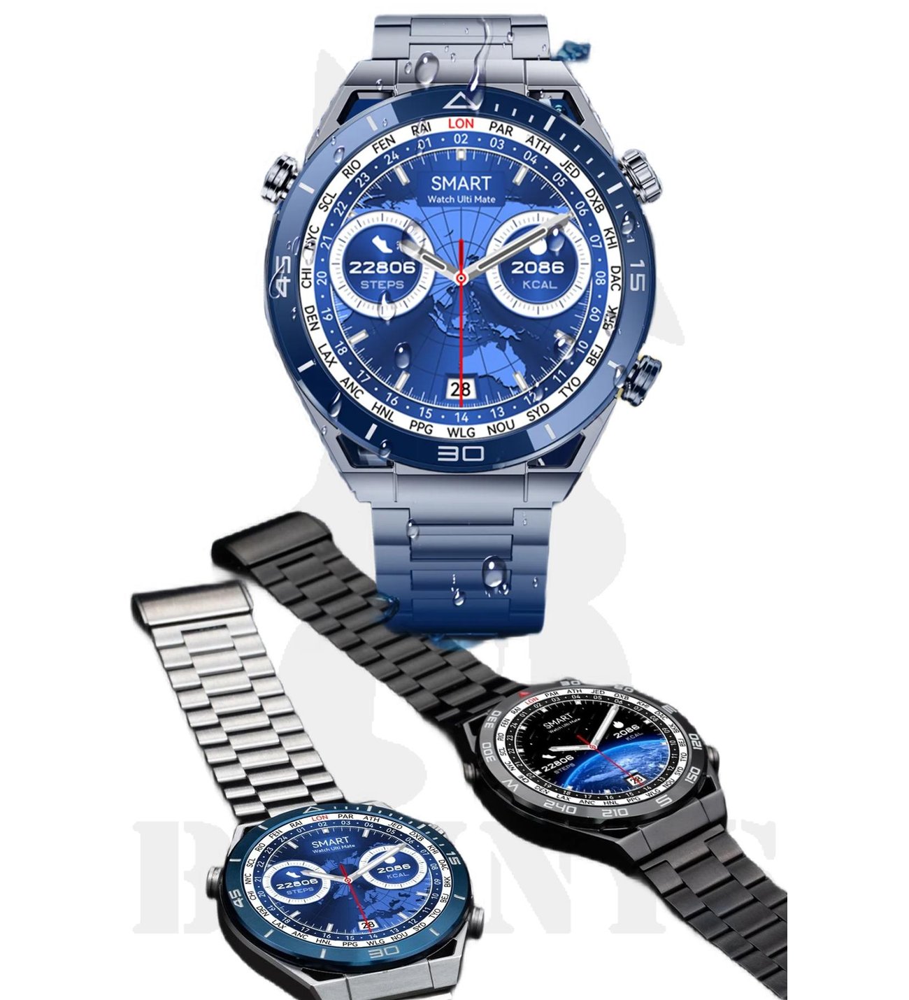 Ultimate GT6 Smartwatch Premium Round shape Display || GT6 Smart Watch ...