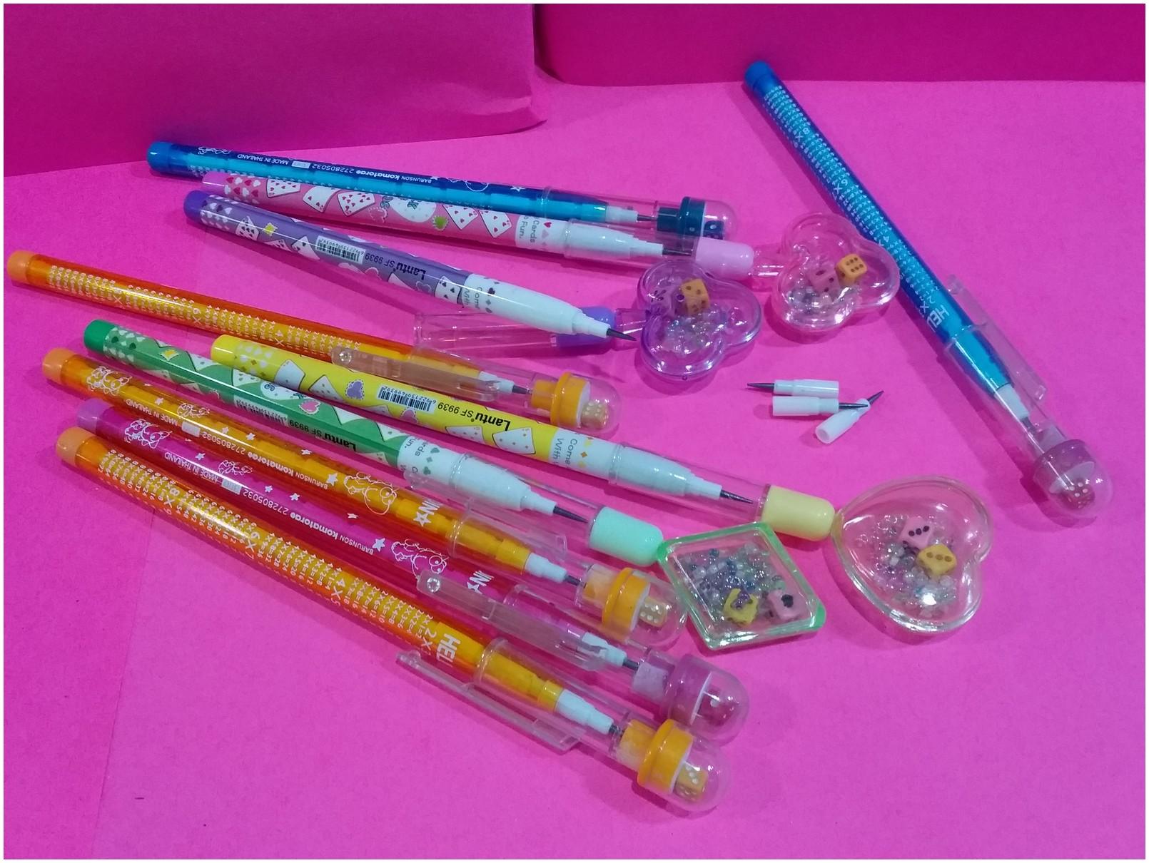 Non sharpening Pencils-Stacking Nib changing pencils-pack of 4- fancy ...