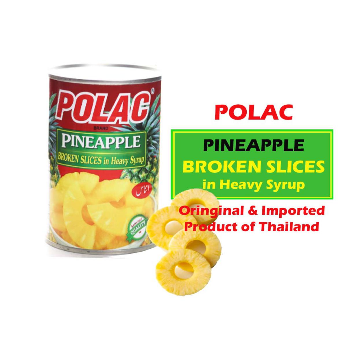 Polac Pineapple Broken Slices in Heavy Syrup | 565 gm | Product of ...