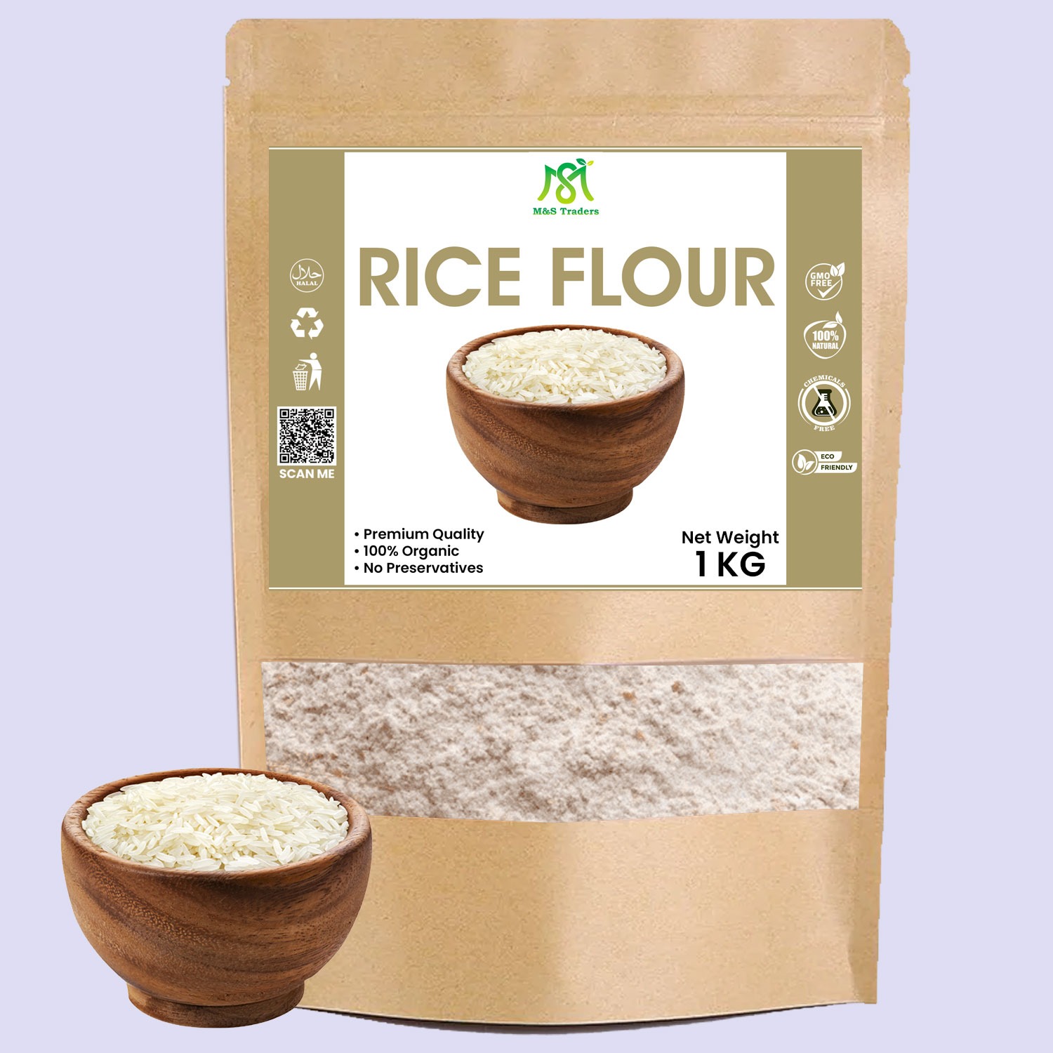 White Rice Powder / Flour / Floor | Chawal ka ata / atta / aata 1 KG ...