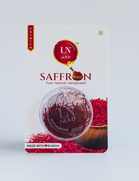 LN Gold Saffron, 500mg packs Original Kashmir Saffron/ Kesar/ Keshar ...