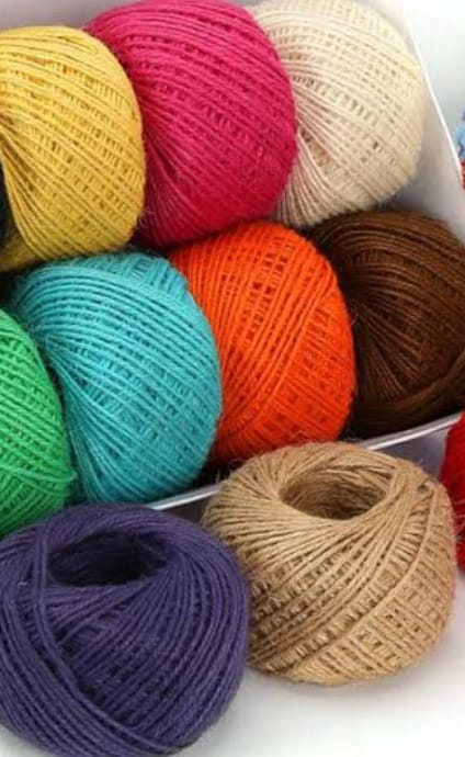 Jute rope for art & craft -Jute thread available in all colours | Daraz.pk