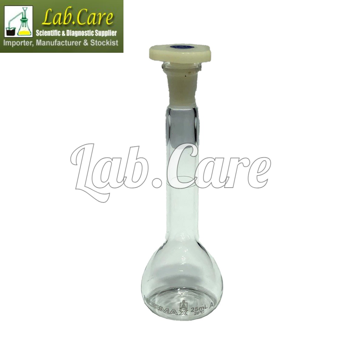 Volumetric Flask, 25ml – Clear-Fitted with Polypropylene Stopper ...